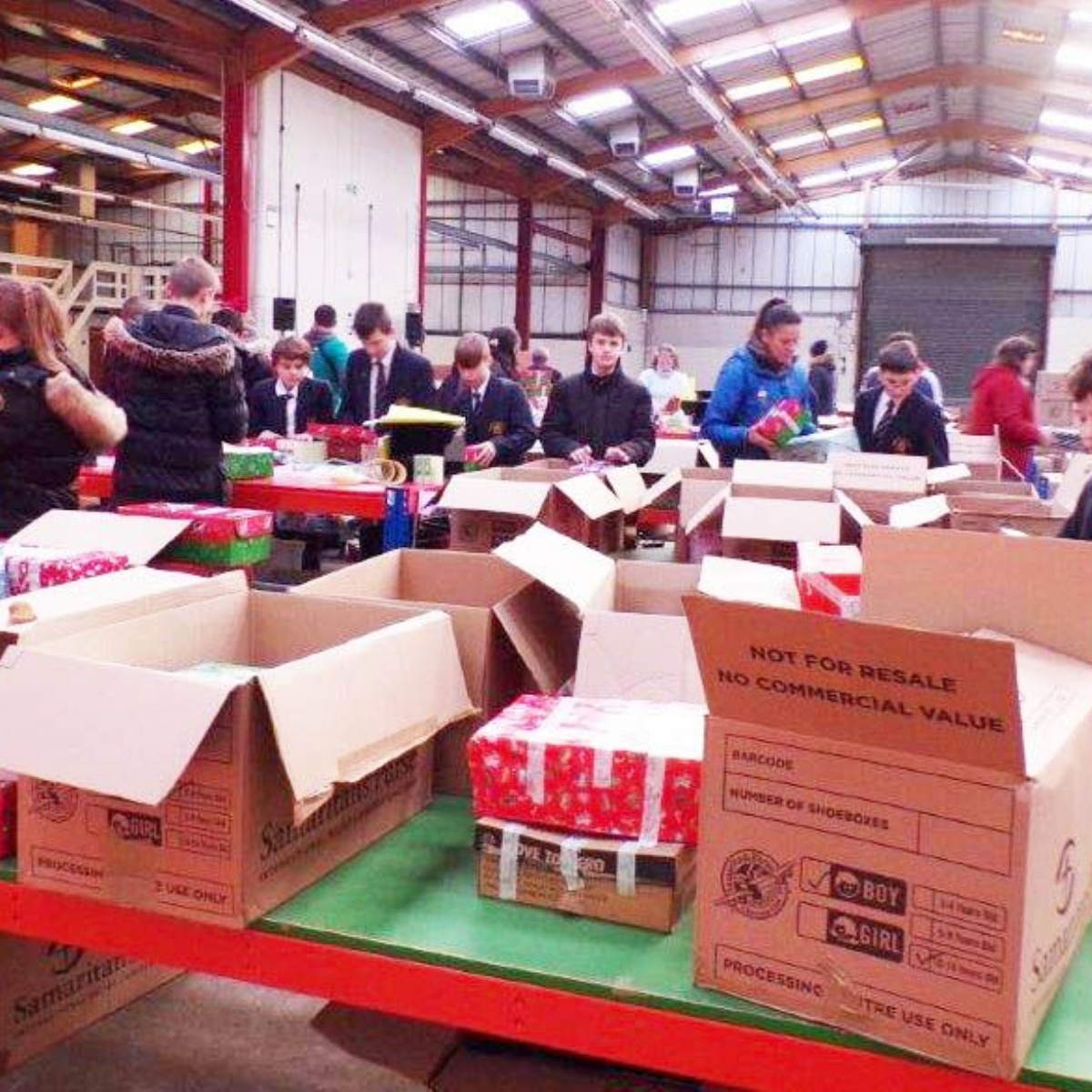 President Kennedy School - Students Help Out with the Samaritans Shoe ...